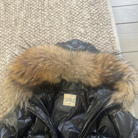 SAM. | Jackets & Coats | Sam Coat Girls Size 4 With Fur Hood But Could ...